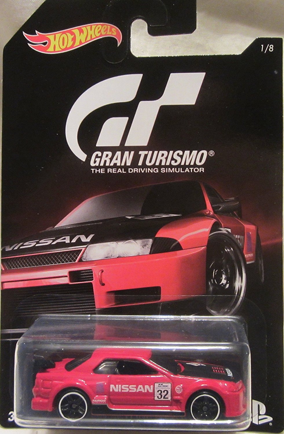 Hot Wheels 2016 Gran Turismo Nissan Skyline GT-R (R32) 1/8, Red