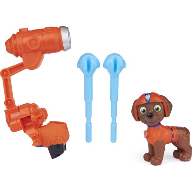 PAW Patrol The Movie Zuma Figure with Clip-on Backpack and Projectiles