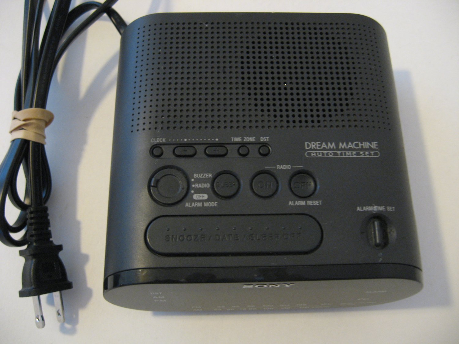 Sony Dream Machine - AM/ FM Clock Radio - Black
