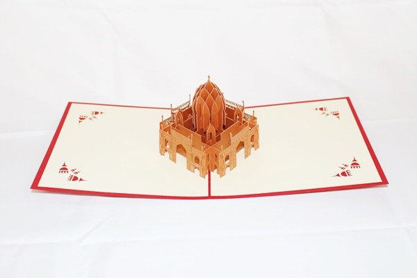 3D PopUp Handmade Taj Mahal Card US Seller Love Pop Card