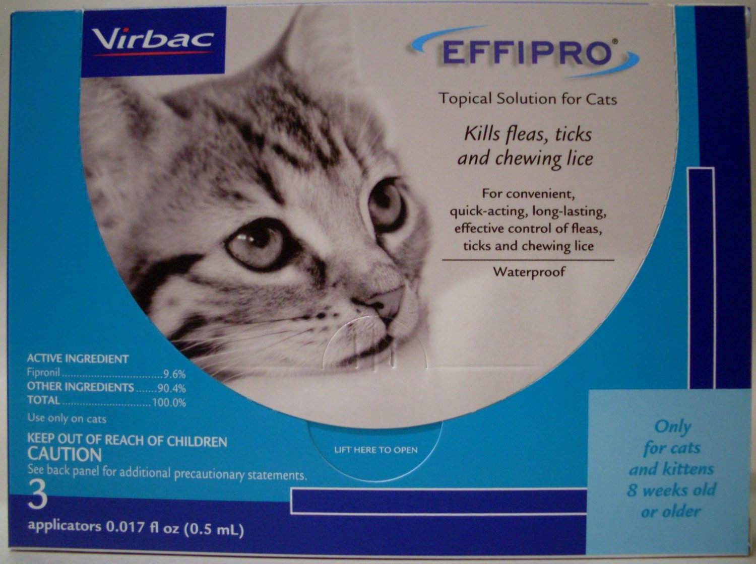 Virbac Effipro Flea/Tick Topical Solution for Cats Virbac