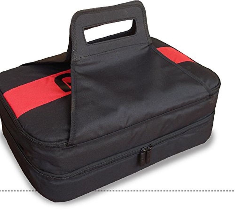 Pyrex Portables Double Decker Casserole Dish Carrier (Black & Red ...