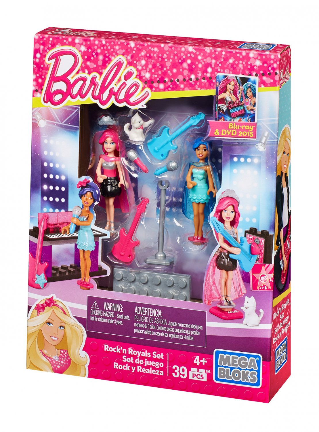 Mega Bloks Barbie Build 'N Play Rock N' Royals Set