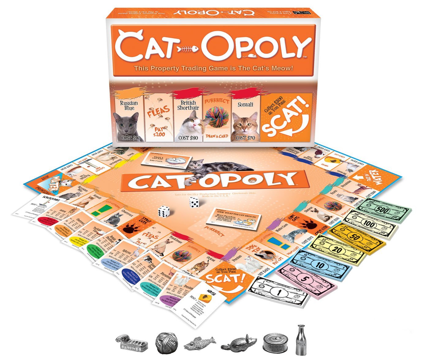 Cat-Opoly Monopoly Board Game by Late for the Sky