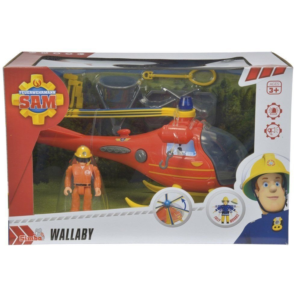 Simba Fireman Sam Helicopter with Figurine