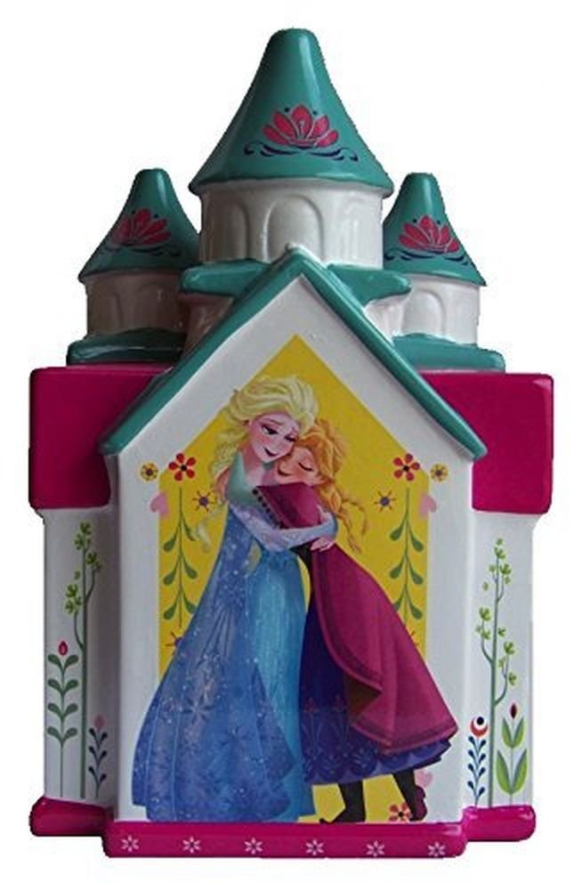 Disney Frozen Elsa & Anna Ceramic Coin Bank NWT 2015 Disney