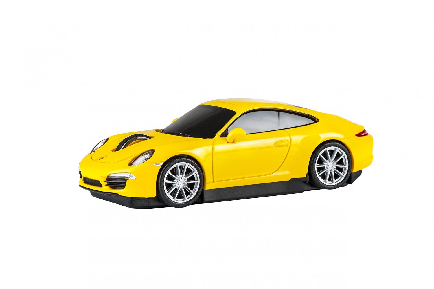 AutoMouse Porsche 911 Carrera S Car Wireless Laser Computer Mouse Yellow