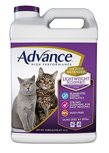 Advance High Performance Scented Lightweight Multi-Cat Litter Box 15-Pound