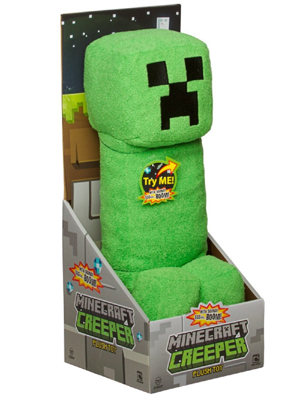 Mojang Official Minecraft Creeper Plush with Sound by Jinx 14" Large