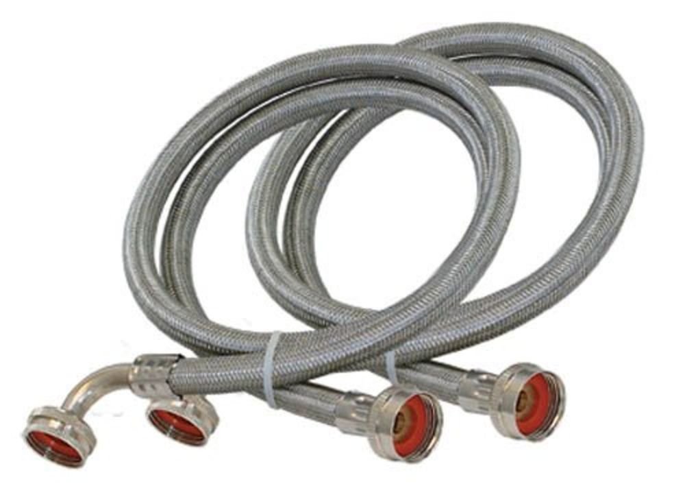 Eastman 48377 Washing Machine Hose with 90-Degree Elbow 1-Pair