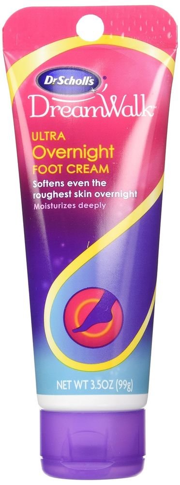 Dr. Scholl's For Her Ultra Overnight Foot Cream 3.5-Ounce Tubes (Pack of 4)
