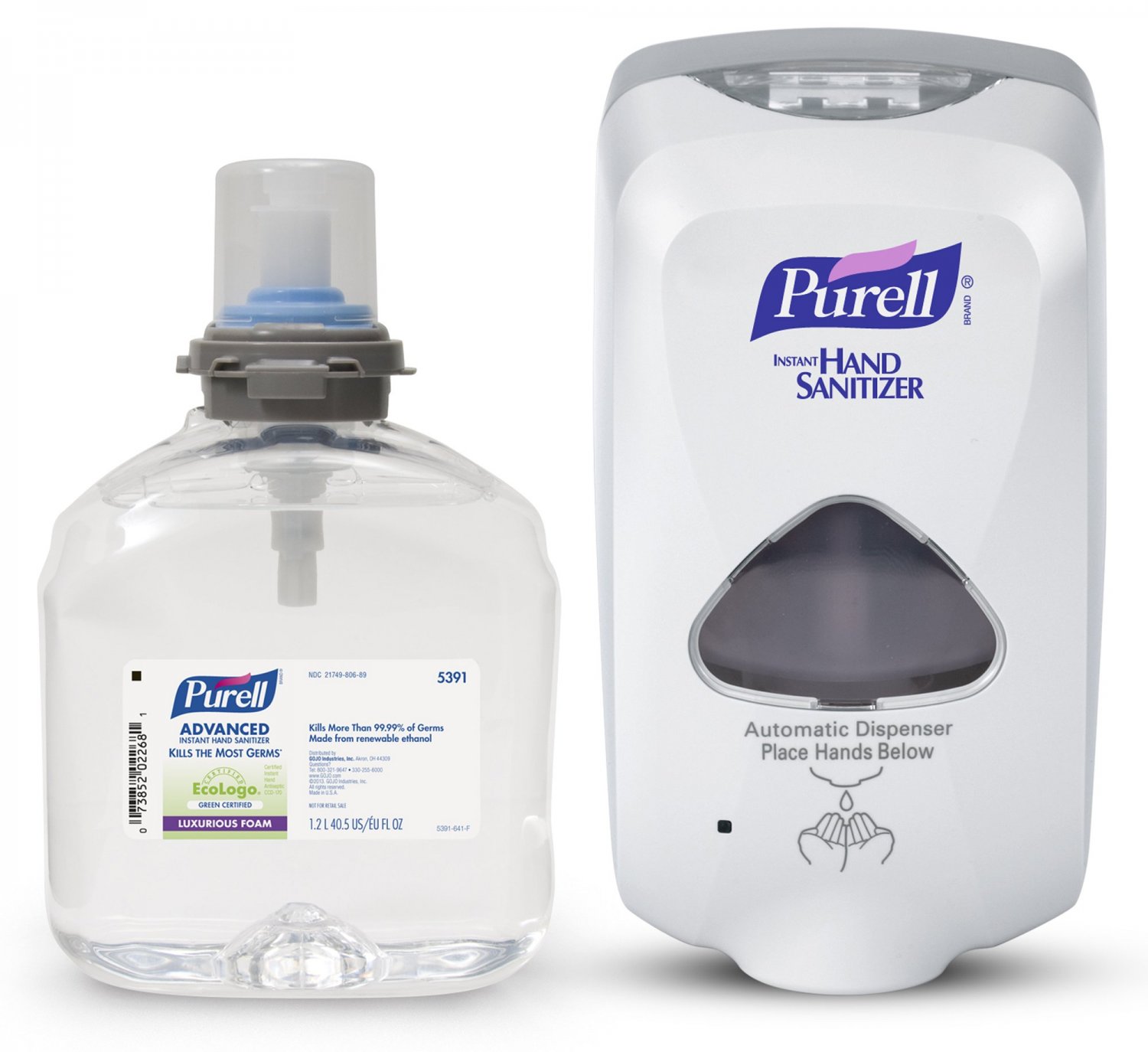 PURELL 5392-D1 TFX Touch Free Dispenser & Refill Hand Sanitizer ...