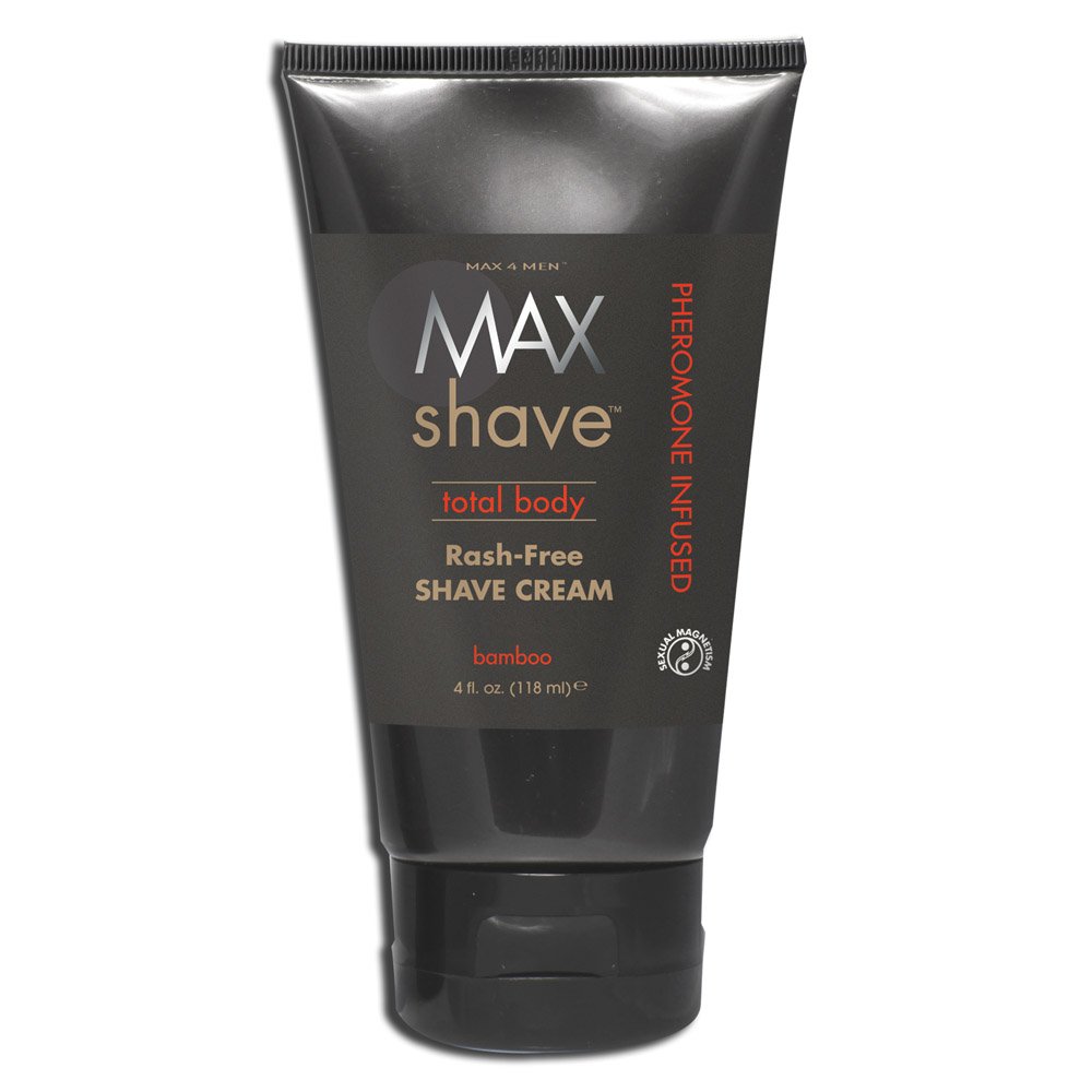 MAX FOR MEN MAX SHAVE TOTAL BODY PHEROMONE INFUSED SHAVE CREME 4 OZ BAMBOO