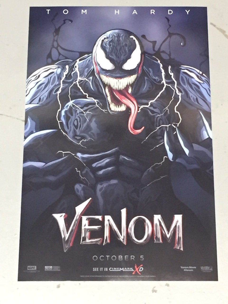 Venom Movie Poster MARVEL Tom Hardy New (2018) Spider-Man collectors ...