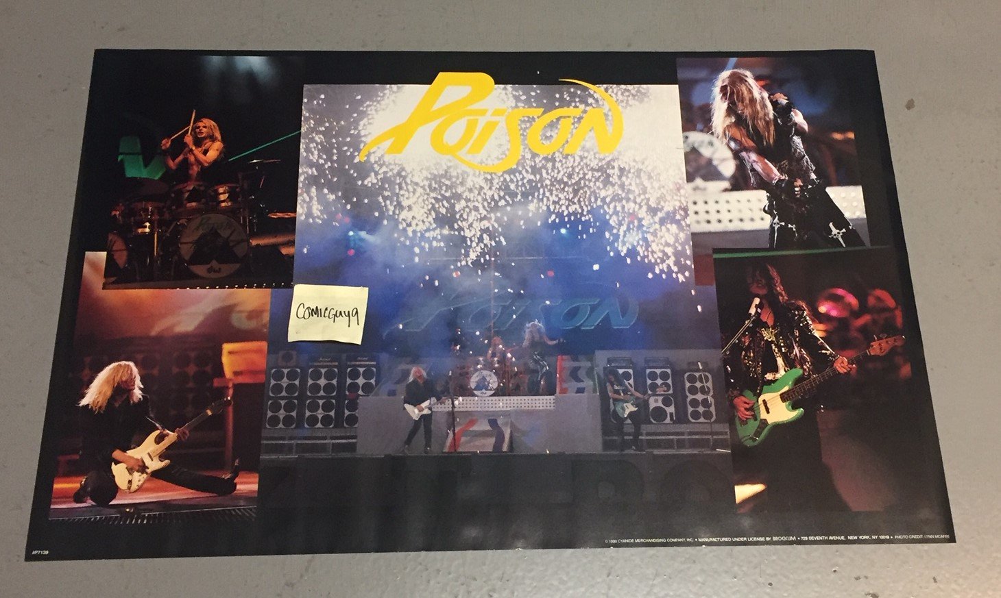 Vintage Poison Poster from 1991 Unused (22x34) Collage Group Poster