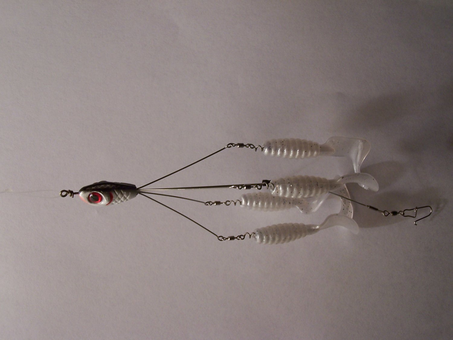 BooYah BOO Teaser Rig with 4 baits 1/4oz Alpine color Umbrella Rig Bass ...