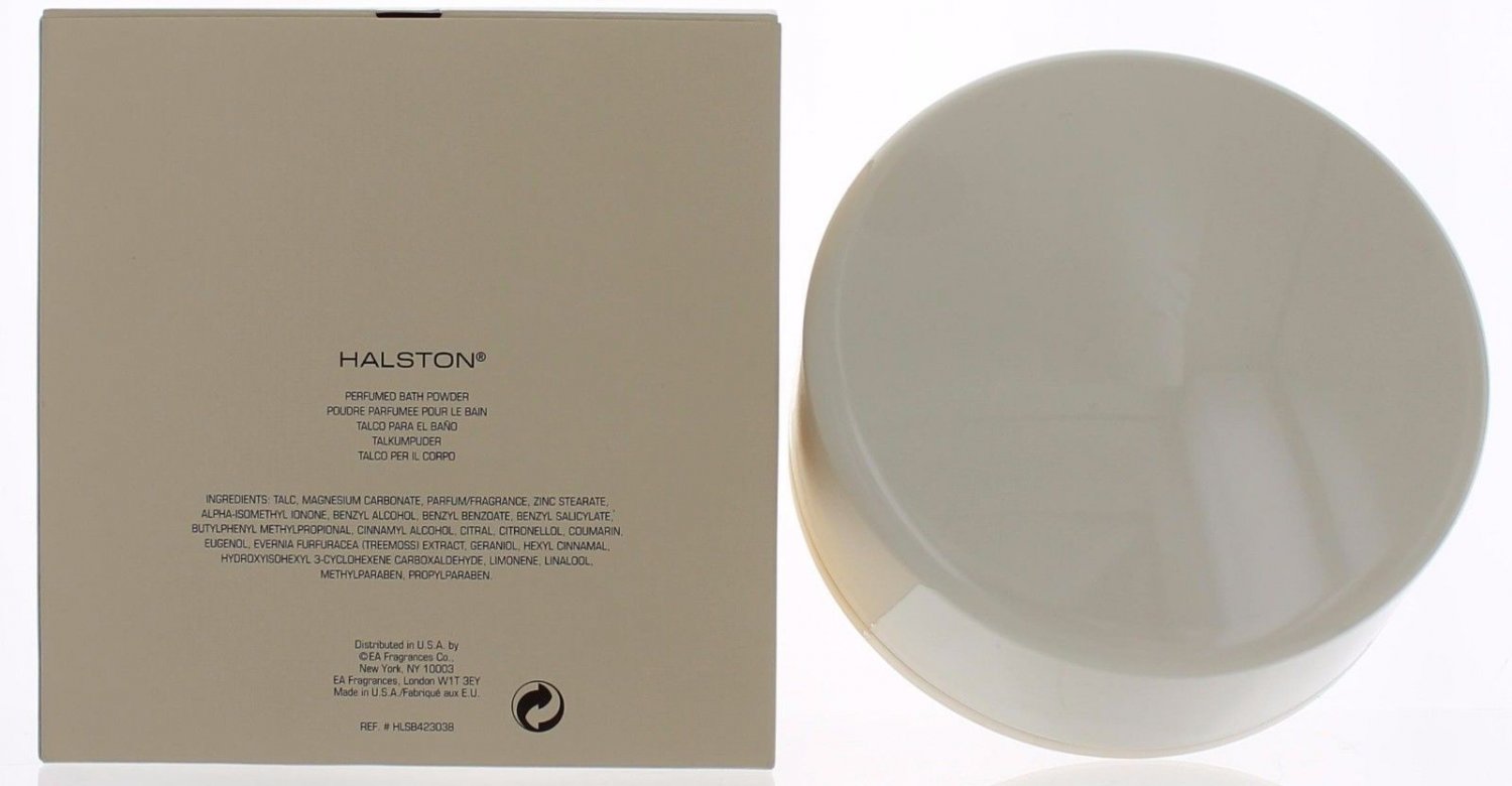 VINTAGE HALSTON PERFUMED BATH BODY DUSTING POWDER 5.3 OZ. NIB NEW 150 G ...