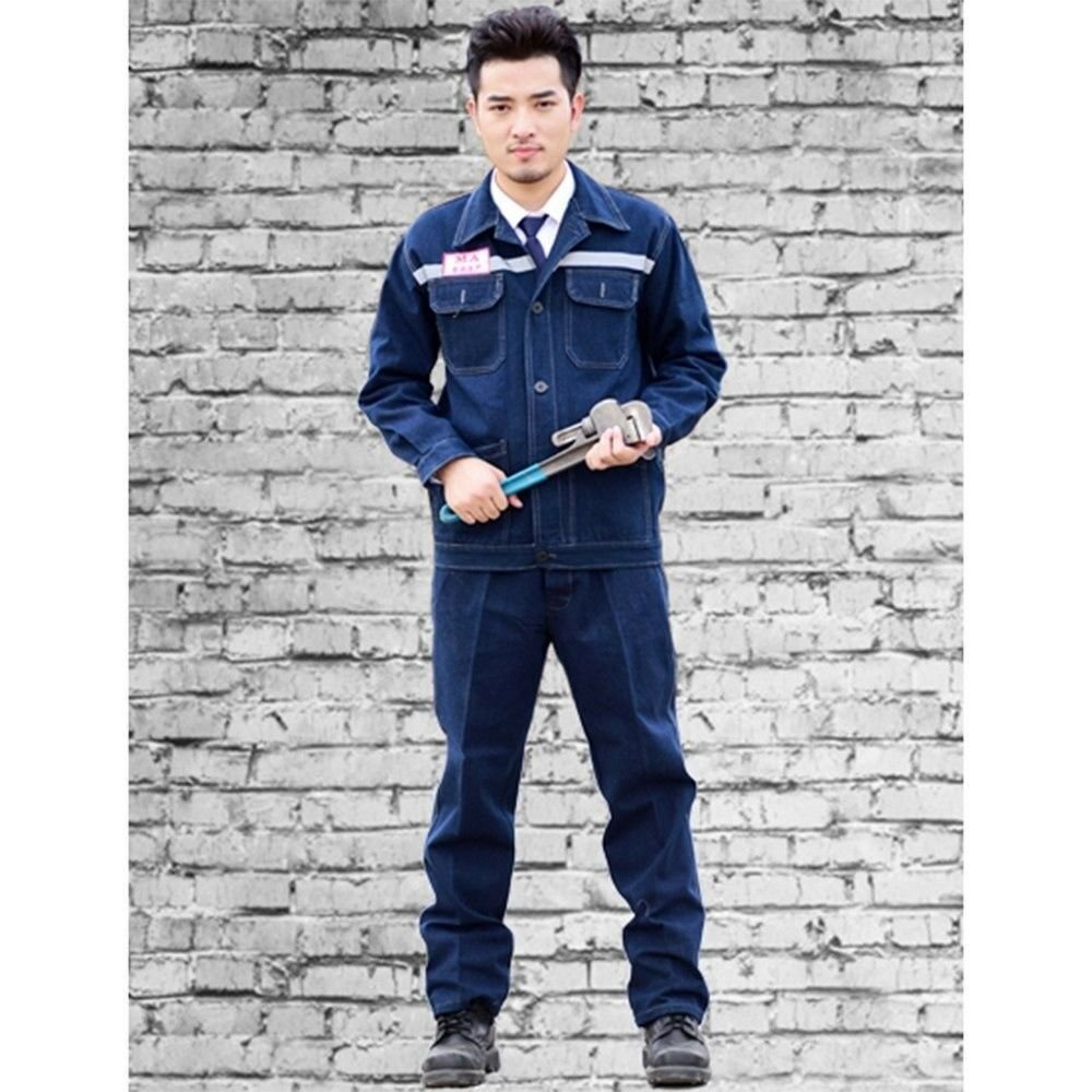 Jeans Work Uniform Welder Jacket Labor Protection