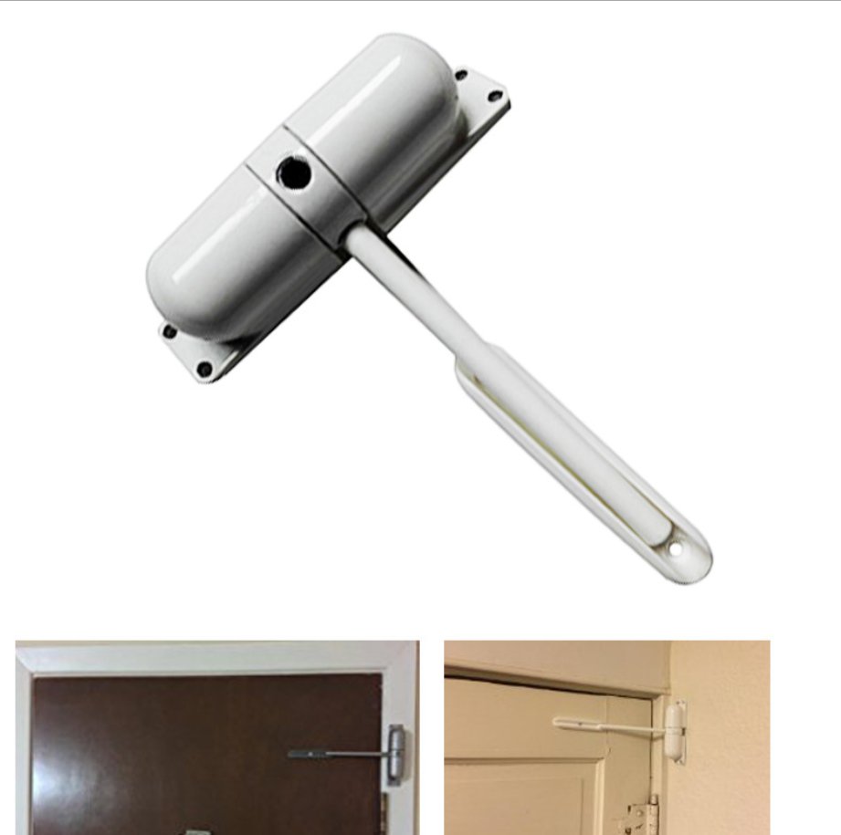 Aluminum Alloy Safety Spring Door Closer Light Duty Adjustable Closing ...