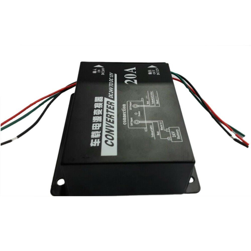 20A Inverter Transformer 24V to 12V DC Stepdown