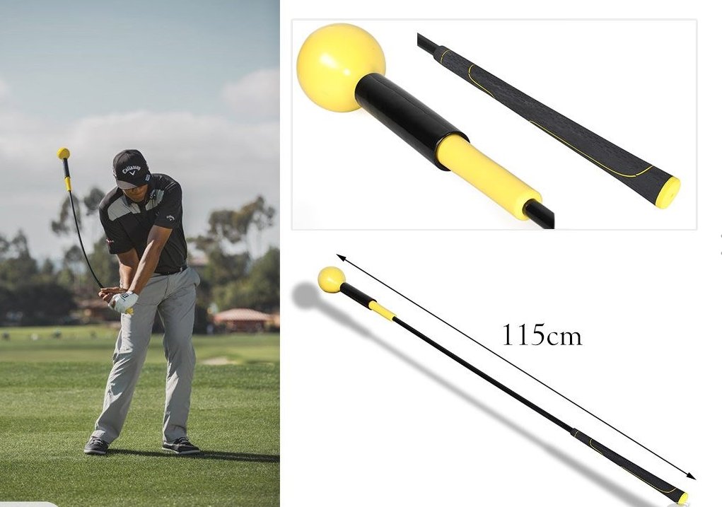 Golf Swing Trainer Indoor Practice Stick Club Strength Tempo Training ...