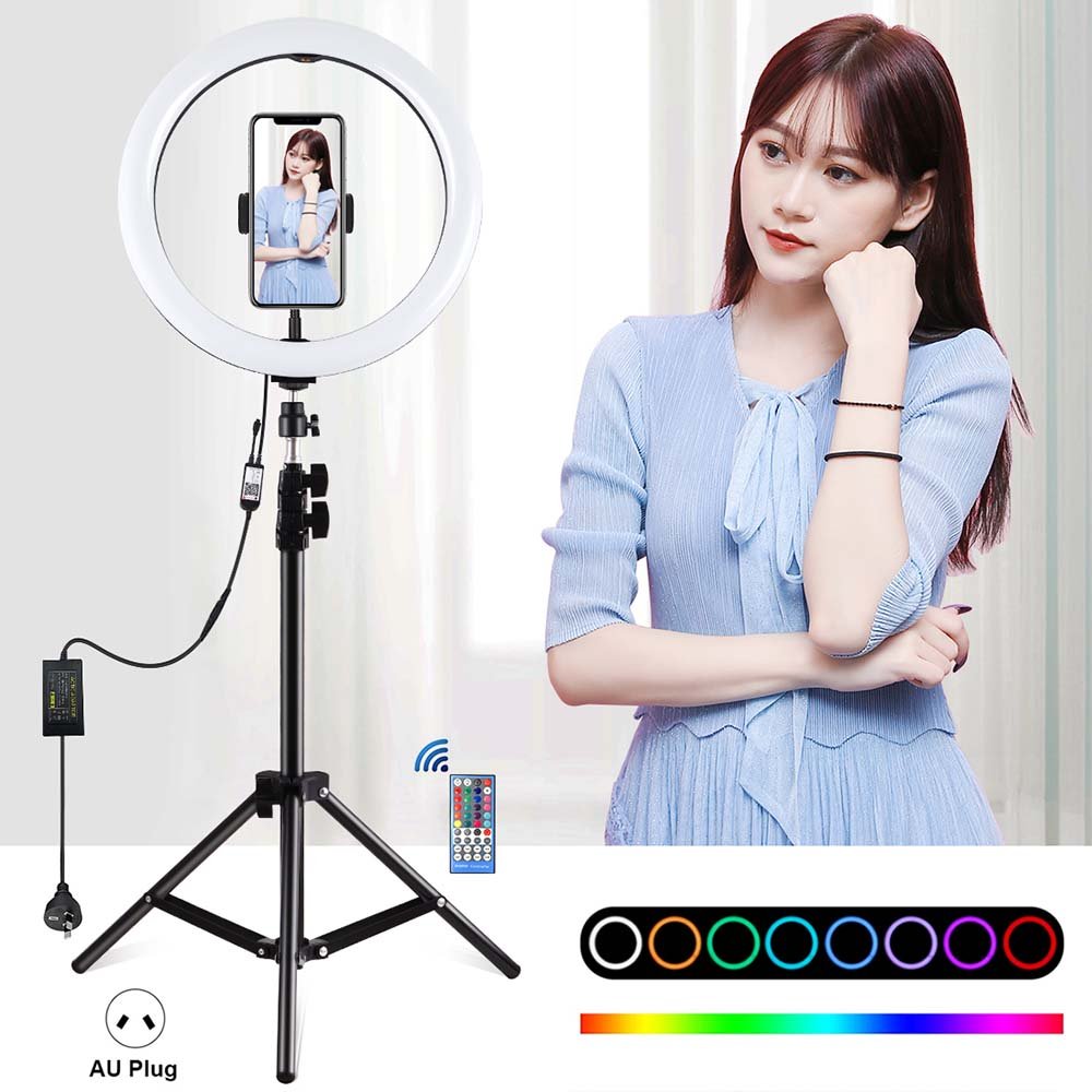11.8 inch RGB dimmable ring light for live video