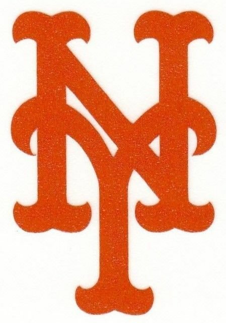 REFLECTIVE New York Mets 2 inch fire helmet decal sticker yeti window