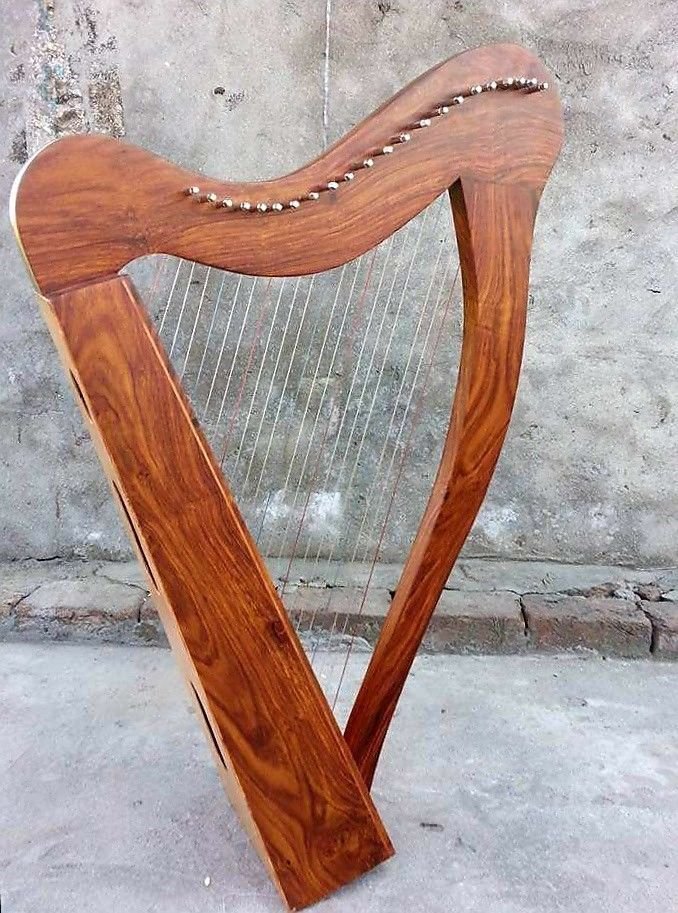 New 26 Strings Lever Harp Folk Harp With Carry Bag and Extra String Set