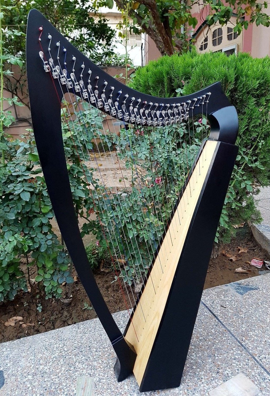 27 String Lever Harp Student Harp Irish Harp With Carry Bag and Extra ...