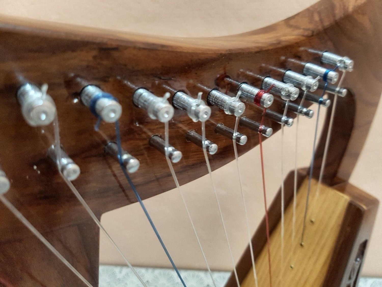 12 String Harp Baby Harp With Carry Bag, Key and Extra String Set