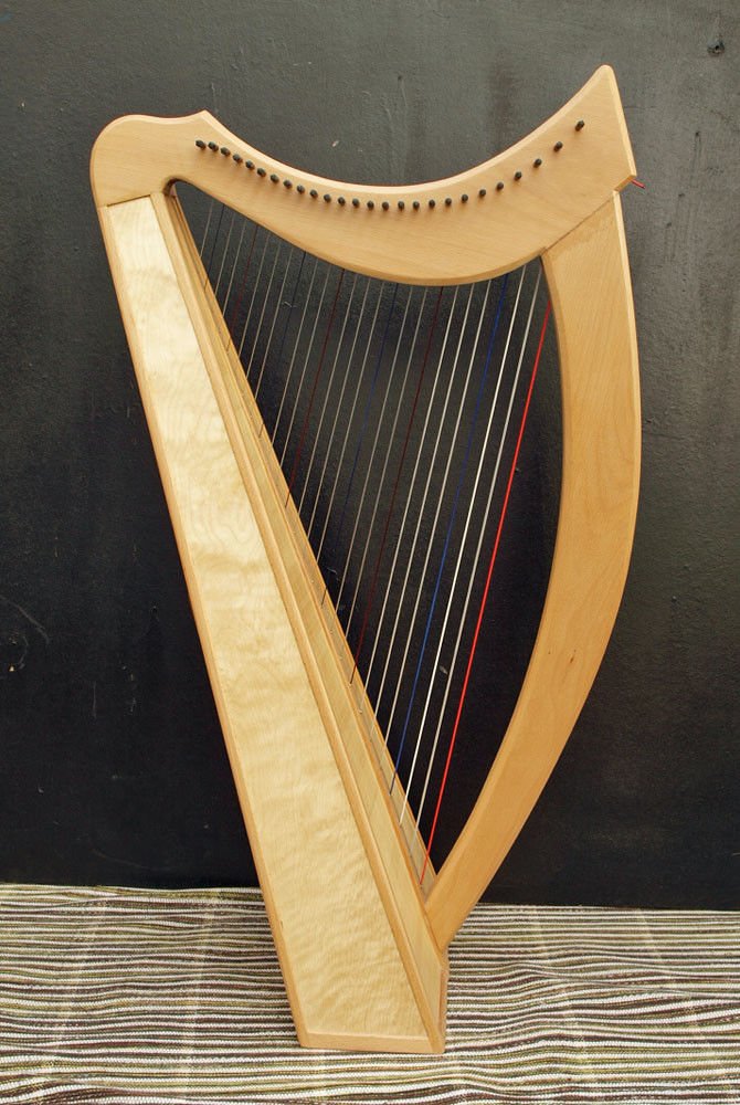 New 27 String Travel Harp Folk Harp With Carry Bag and Tunning Key