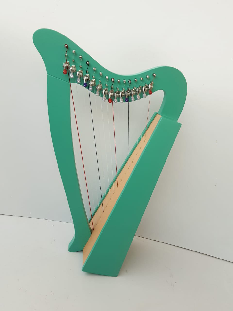 New 15 Strings Baby Harp Student Harp Celtic Lever Harp With Free Carry ...