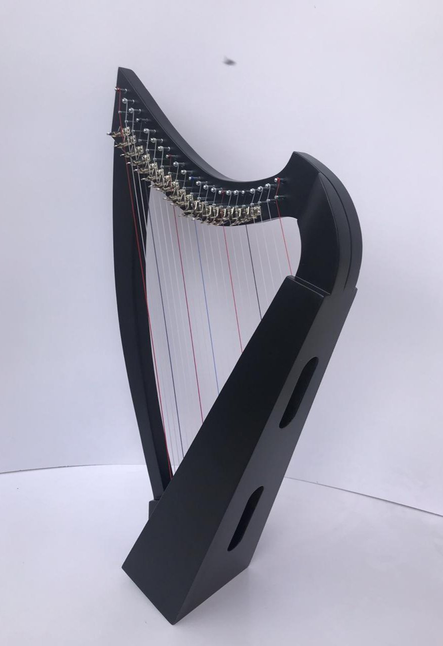 Natural 22 String Harp Lever Harp With Carry Bag and Extra String Set