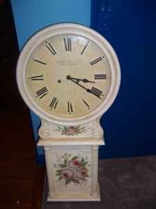 Antique Old Country Rose Wall Clock