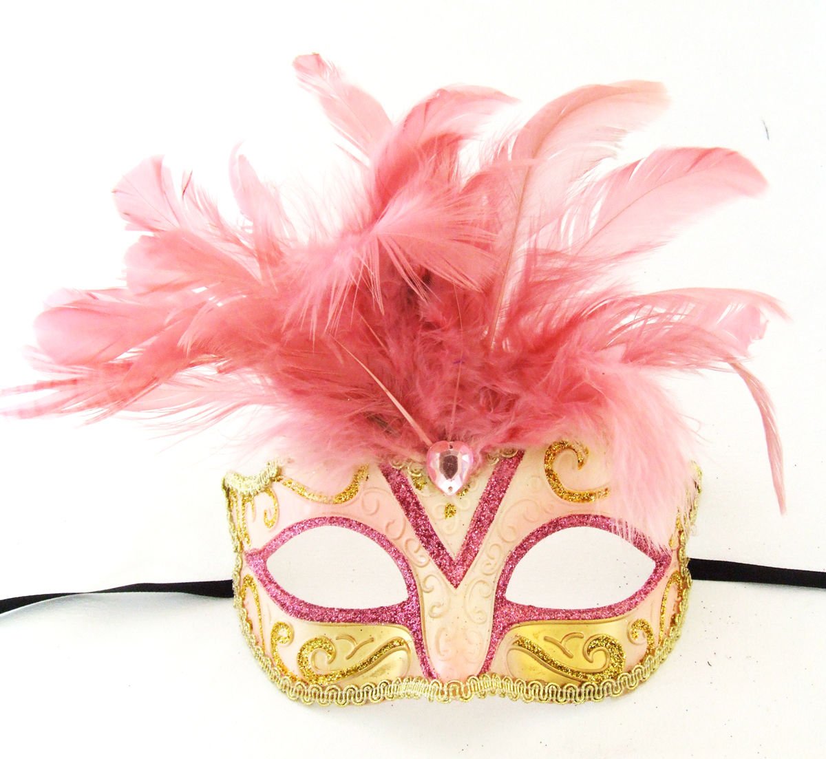 Saigon Pink Mask Costume Prom Mardi Gras New Orleans Halloween ...