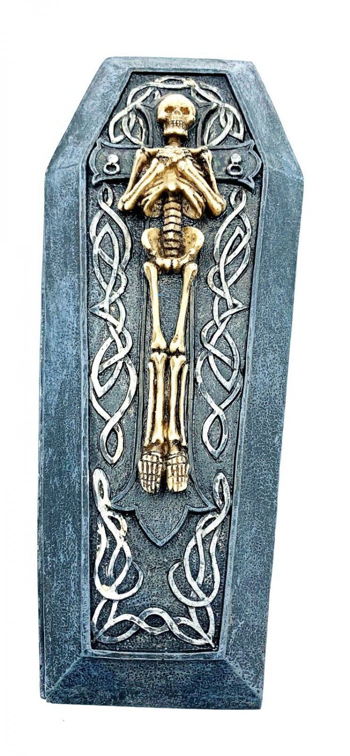 Voodoo Chicken Foot Coffin Box New Orleans Skeleton Cajun Magic Amulet ...