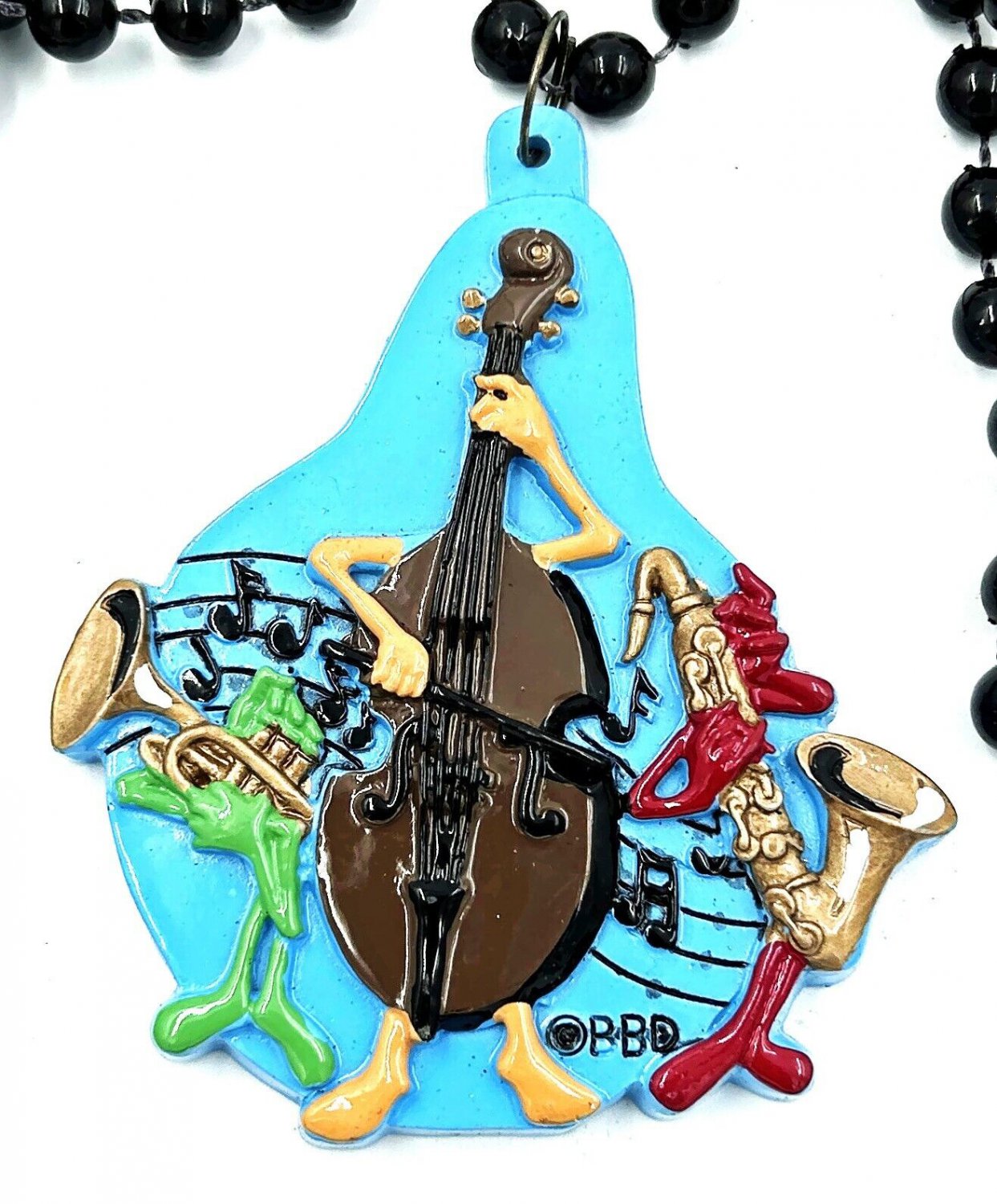 Band Instruments Mardi Gras Beads Premium Bead Necklace
