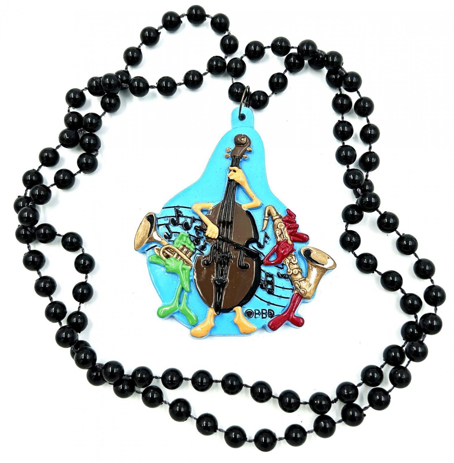 Band Instruments Mardi Gras Beads Premium Bead Necklace