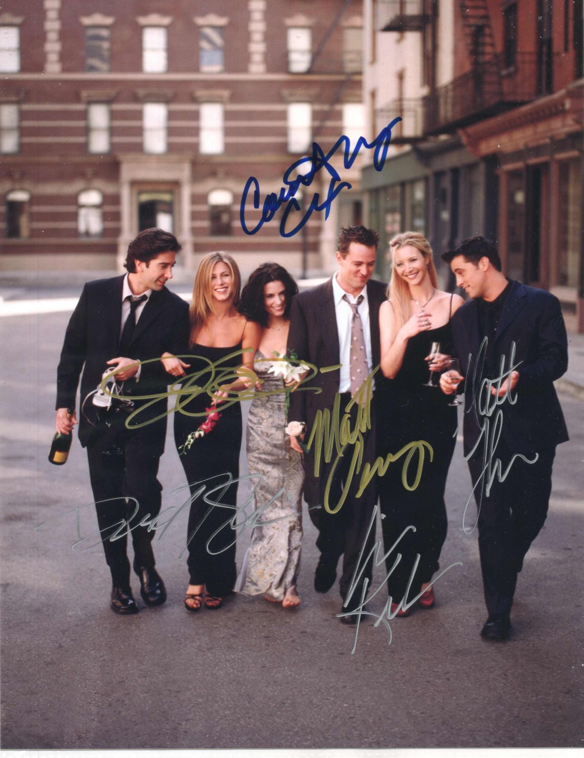 FRIENDS TV SHOW CAST - CLASSIC TV - ALL CAST HAND SIGNED AUTOGRAPHED ...