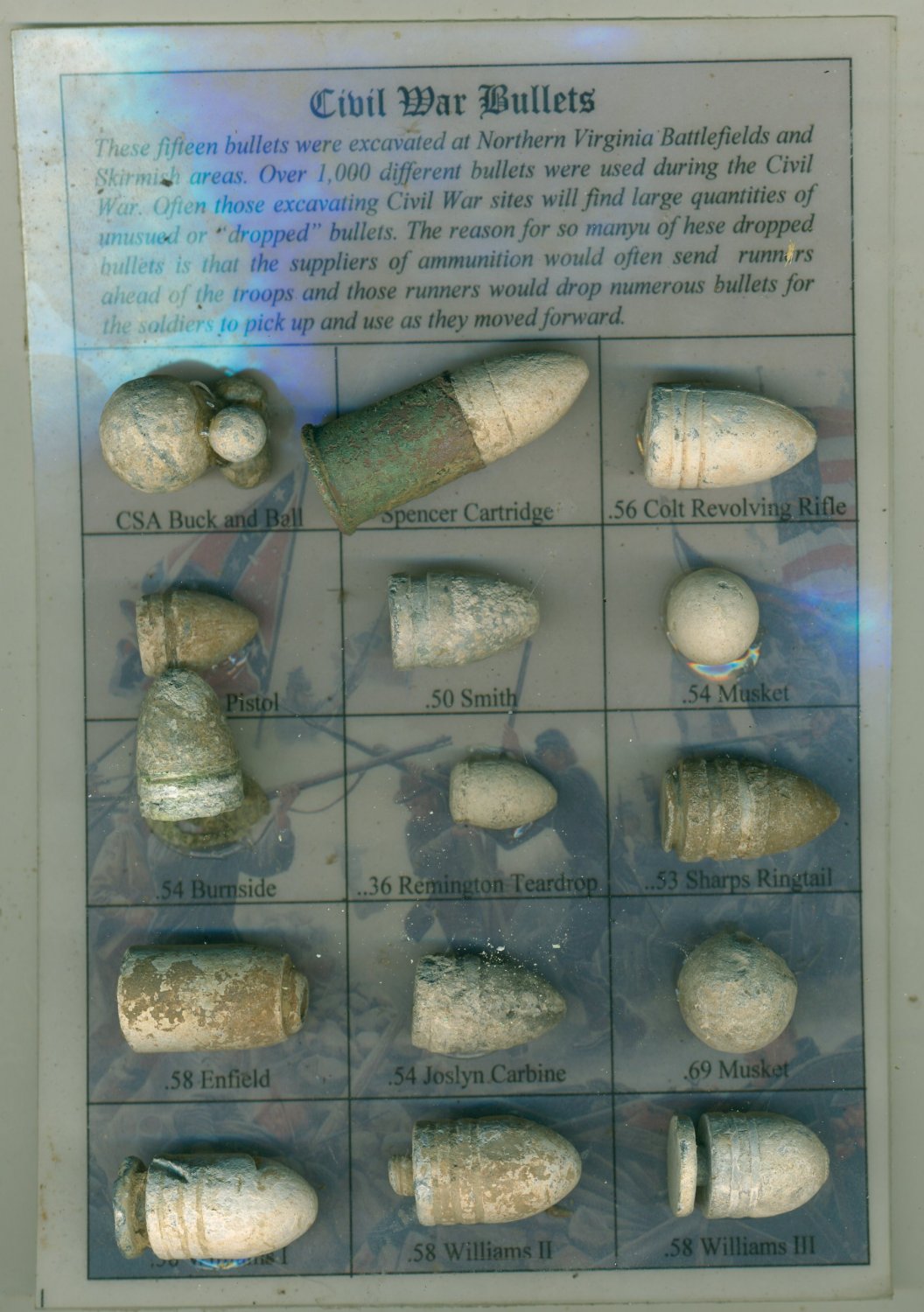 15-Civil War Bullet Display