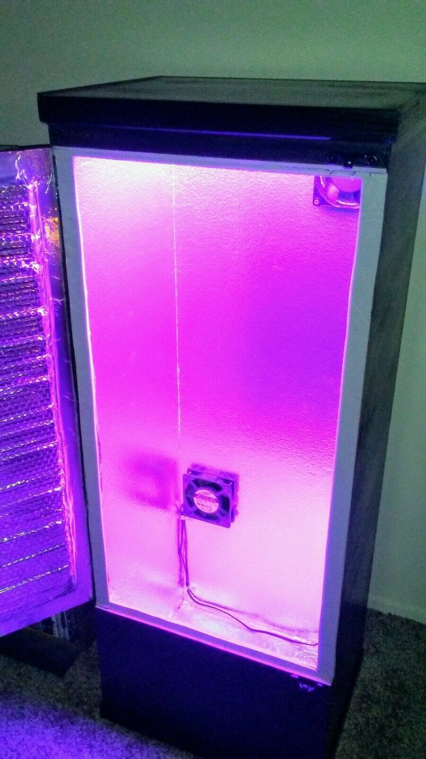 4FT LED Stealth Grow Cabinet Hydroponic/ Soil