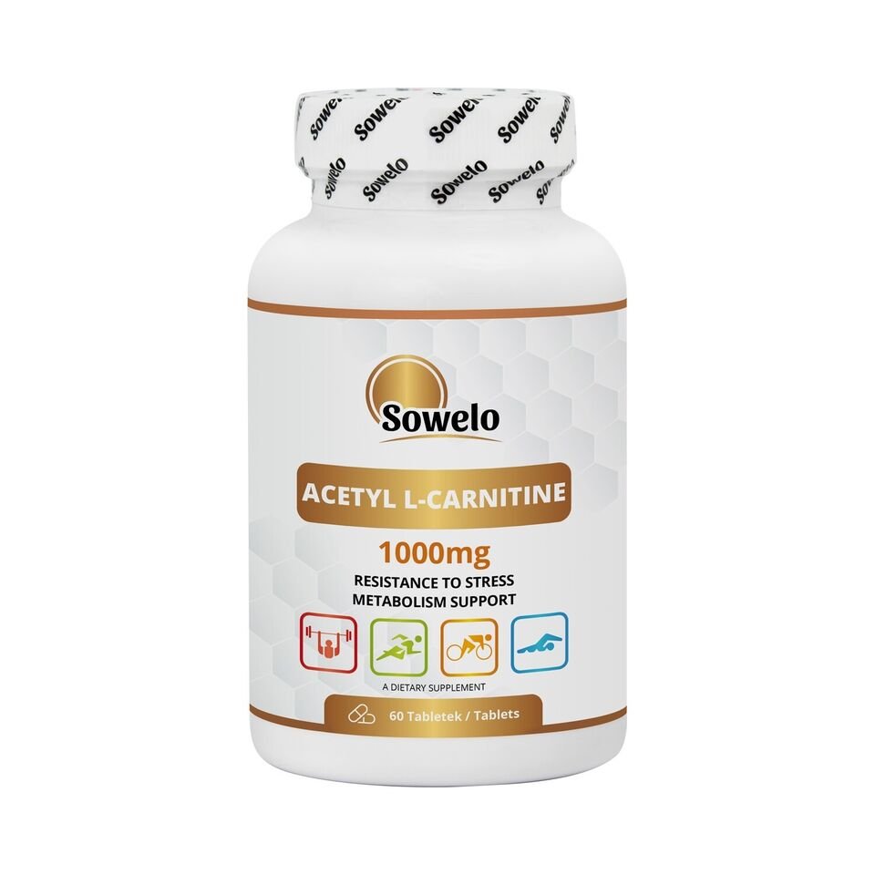 SOWELO ACETYL L-CARNITINE 1000mg TABLETS