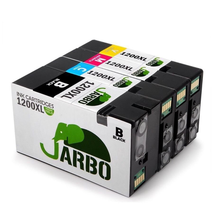 JARBO Replacement for Canon PGI-1200XL Ink Cartridge High Yield 4 Pack