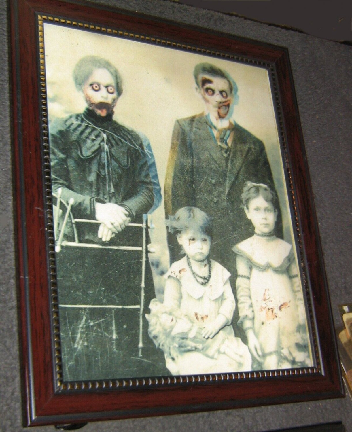 3D Depth + Lenticular Lens,Ghost Photo Horror Pictures Halloween,Framed ...
