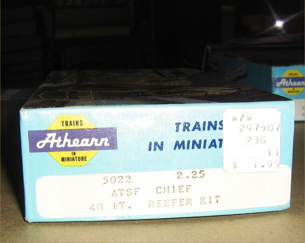 Athearn 5022 HO Scale SFRD 36063 ATSF Santa Fe Map 40' Reefer,The Chief ...