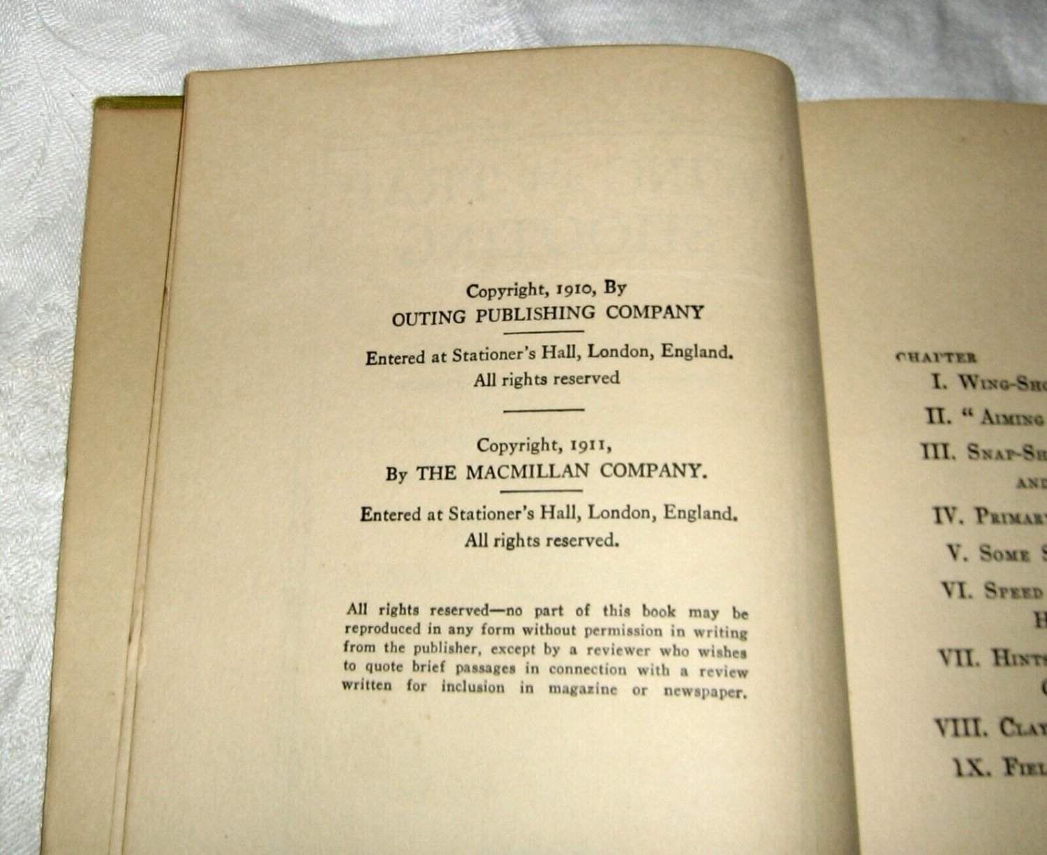 Vintage 1931 Wing and Trap Shooting,by Charles Askins,Illustrated ...