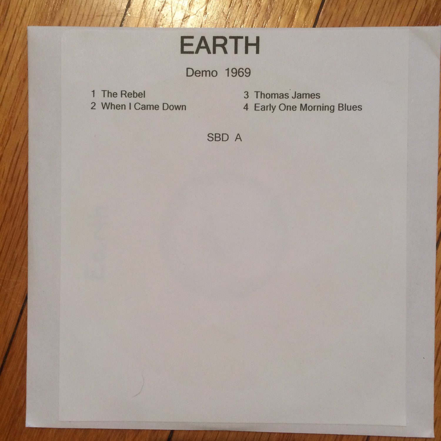 Earth cd demo 1969 Black Sabbath