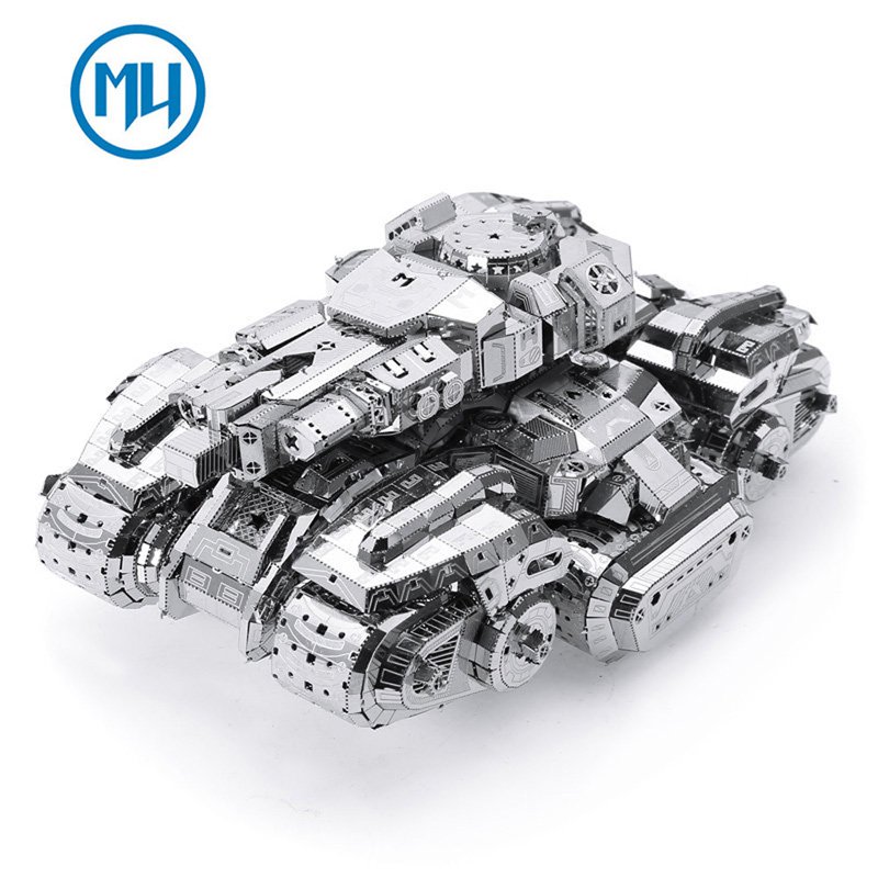 MU 3D Metal Puzzle Starcraft 2 Siege Tank Model Kits DIY 3D Laser Cut ...