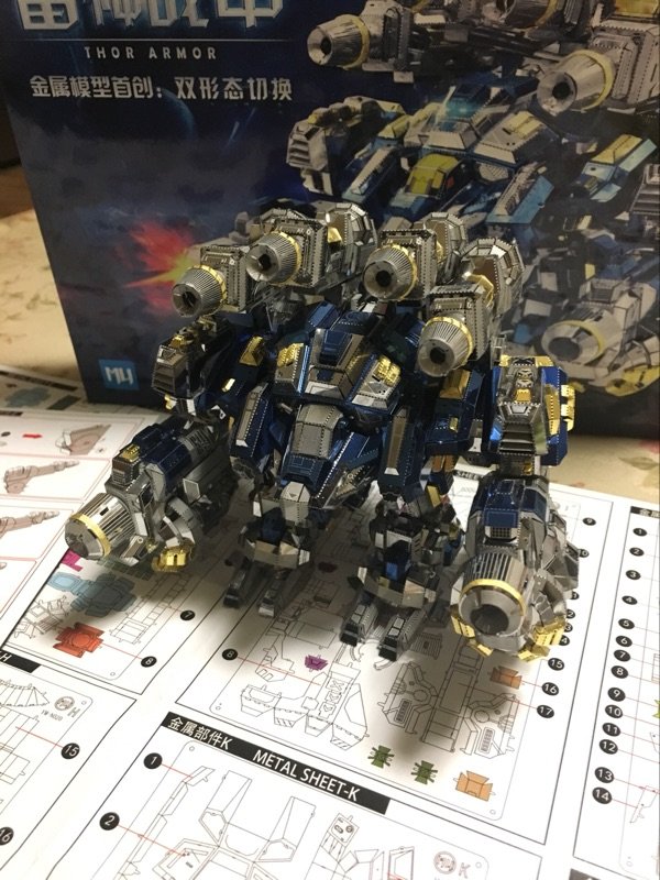 MU 3D Metal Puzzle Starcraft 2 Thor Armor Model Kits DIY 3D Laser Cut ...