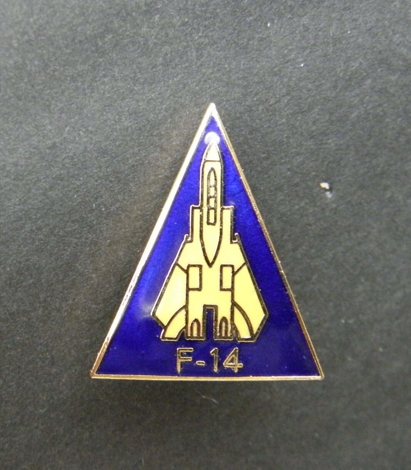 NAVY F-14A TOMCAT FIGHTER AIRCRAFT LAPEL HAT PIN 7/8 x 1 INCHES